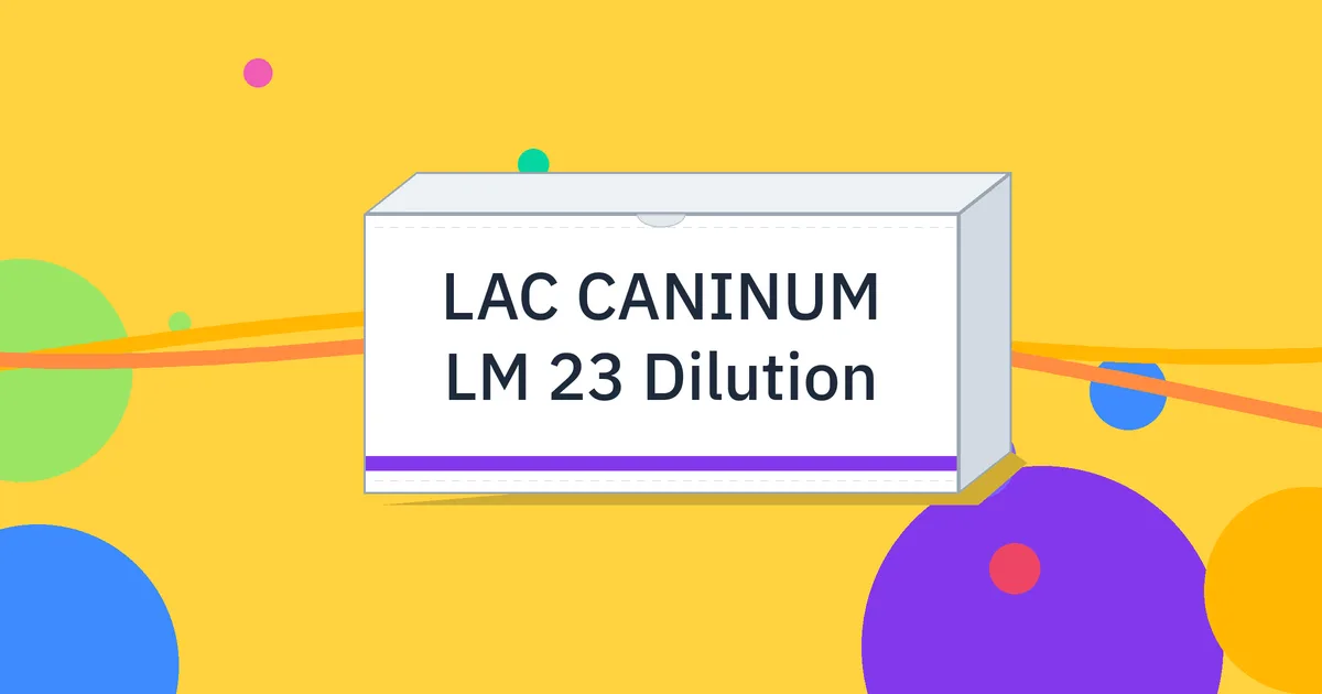 Symbolbild: Packung mit der Aufschrift LAC CANINUM LM 23 Dilution (PZN 12929037) – Verfügbarkeit und Bezug in Apotheken in Frankfurt am Main