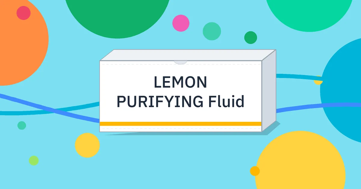 Symbolbild: Packung mit der Aufschrift LEMON PURIFYING Fluid (PZN 09476879) – Verfügbarkeit und Bezug in Apotheken in Frankfurt am Main