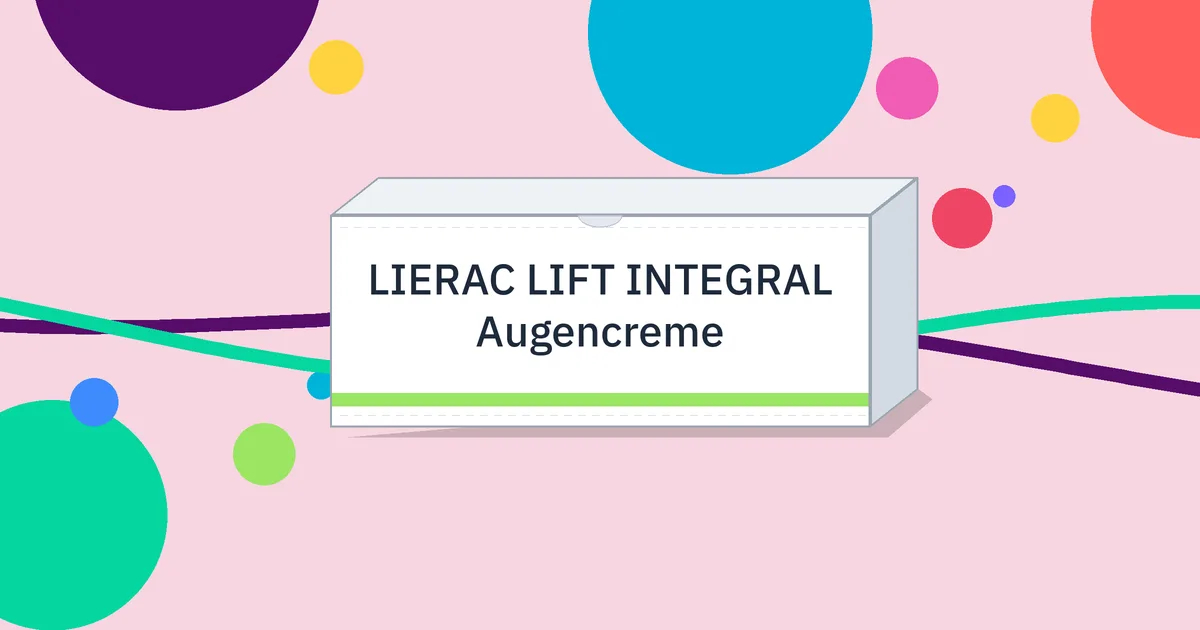 Symbolbild: Packung mit der Aufschrift LIERAC LIFT INTEGRAL Augencreme (PZN 13785416) – Verfügbarkeit und Bezug in Apotheken in Frankfurt am Main