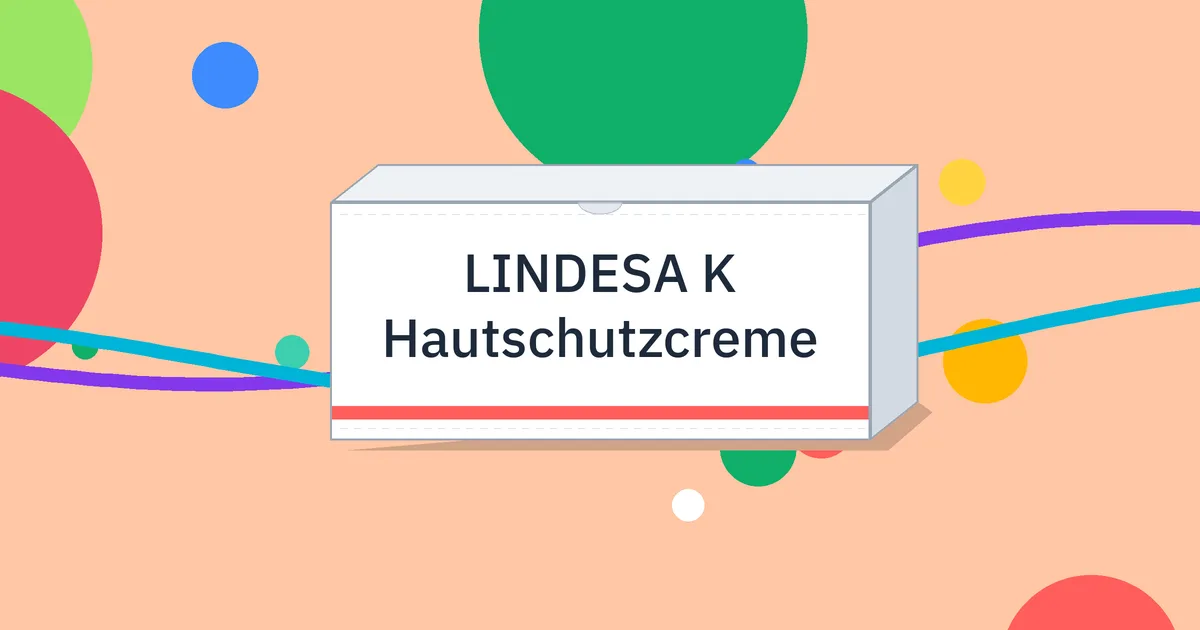 Symbolbild: Packung mit der Aufschrift LINDESA K Hautschutzcreme (PZN 20349130) – Verfügbarkeit und Bezug in Apotheken in Frankfurt am Main