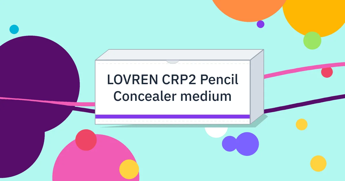 Symbolbild: Packung mit der Aufschrift LOVREN CRP2 Pencil Concealer medium (PZN 20031511) – Verfügbarkeit und Bezug in Apotheken in Frankfurt am Main