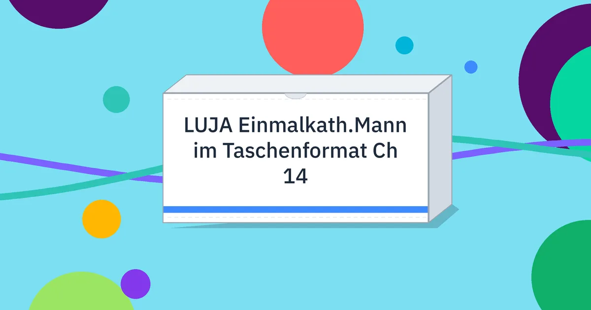 Symbolbild: Packung mit der Aufschrift LUJA Einmalkath.Mann im Taschenformat Ch 14 (PZN 18650170) – Verfügbarkeit und Bezug in Apotheken in Frankfurt am Main