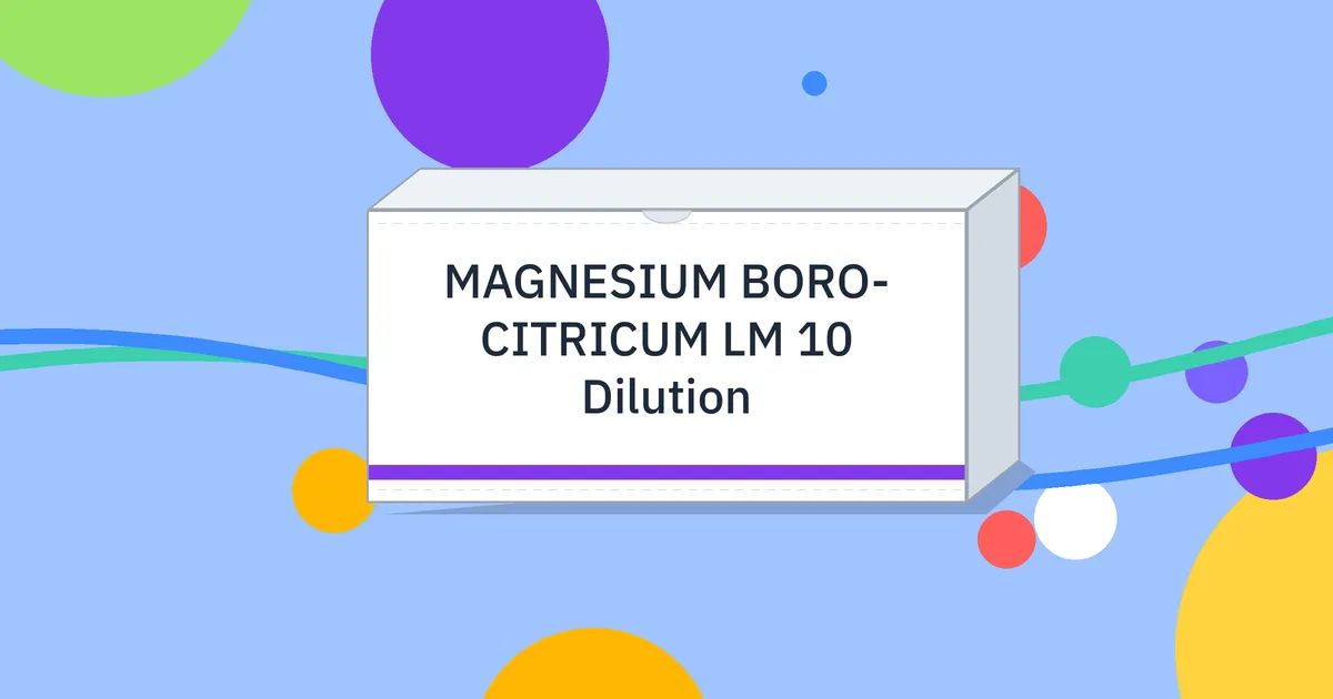 Symbolbild: Packung mit der Aufschrift MAGNESIUM BORO-CITRICUM LM 10 Dilution (PZN 12936563) – Verfügbarkeit und Bezug in Apotheken in Frankfurt am Main