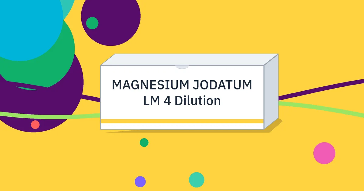 Symbolbild: Packung mit der Aufschrift MAGNESIUM JODATUM LM 4 Dilution (PZN 12937835) – Verfügbarkeit und Bezug in Apotheken in Frankfurt am Main
