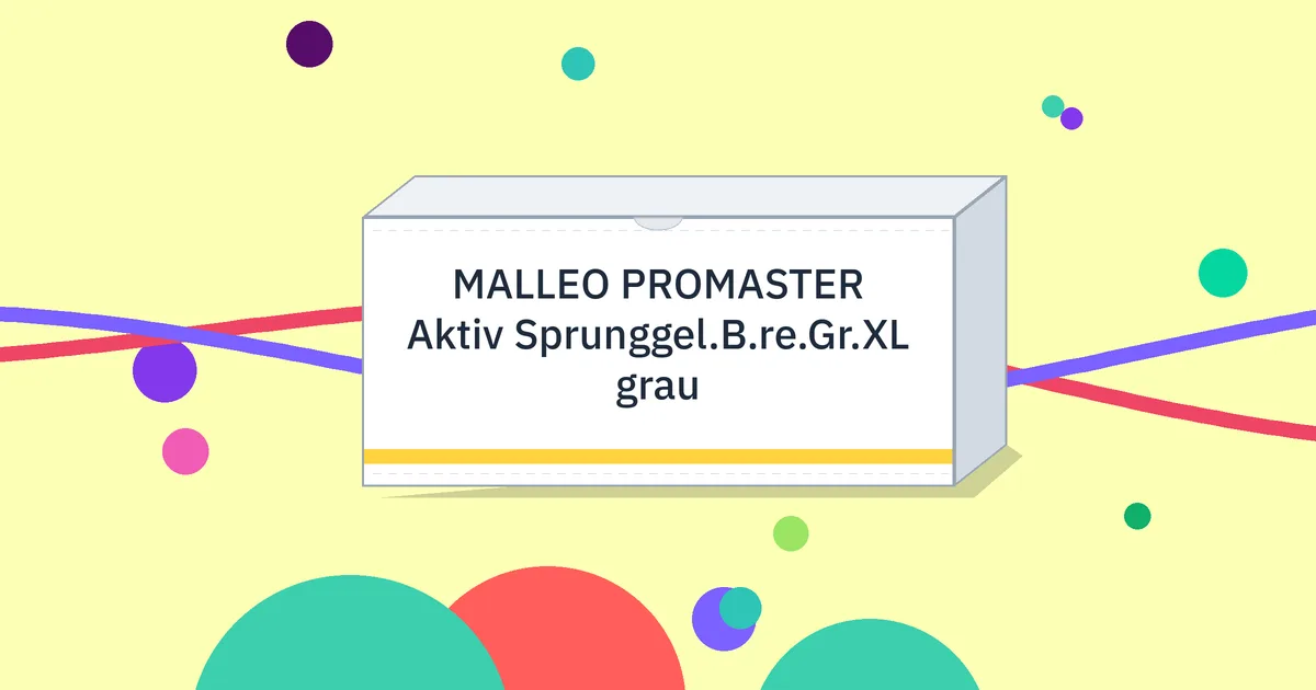 Symbolbild: Packung mit der Aufschrift MALLEO PROMASTER Aktiv Sprunggel.B.re.Gr.XL grau (PZN 10927301) – Verfügbarkeit und Bezug in Apotheken in Frankfurt am Main