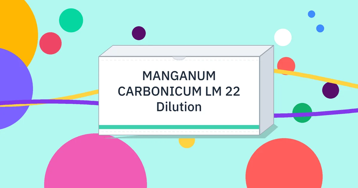 Symbolbild: Packung mit der Aufschrift MANGANUM CARBONICUM LM 22 Dilution (PZN 12942931) – Verfügbarkeit und Bezug in Apotheken in Frankfurt am Main