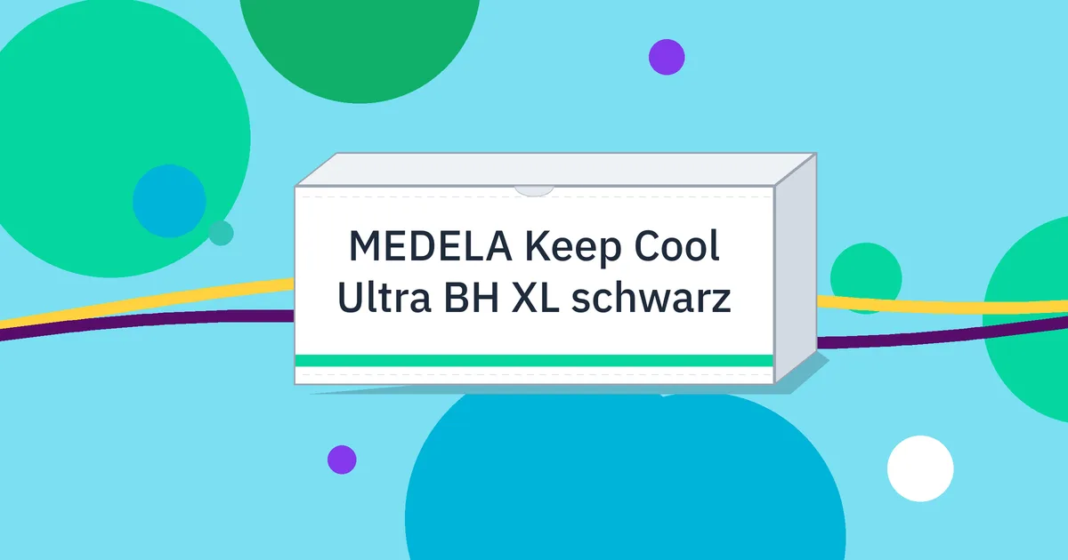 Symbolbild: Packung mit der Aufschrift MEDELA Keep Cool Ultra BH XL schwarz (PZN 18269493) – Verfügbarkeit und Bezug in Apotheken in Frankfurt am Main