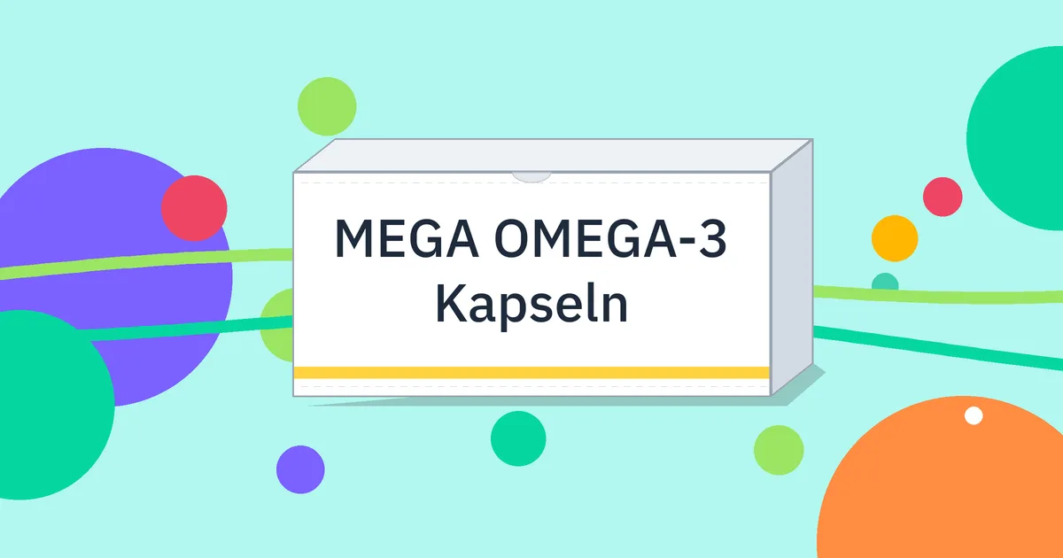 Symbolbild: Packung mit der Aufschrift MEGA OMEGA-3 Kapseln (PZN 19921493) – Verfügbarkeit und Bezug in Apotheken in Frankfurt am Main