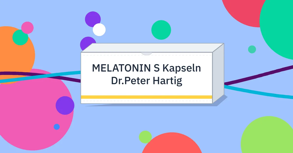 Symbolbild: Packung mit der Aufschrift MELATONIN S Kapseln Dr.Peter Hartig (PZN 20739144) – Verfügbarkeit und Bezug in Apotheken in Frankfurt am Main