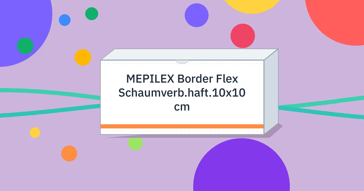 Symbolbild: Packung mit der Aufschrift MEPILEX Border Flex Schaumverb.haft.10x10 cm (PZN 20420141) – Verfügbarkeit und Bezug in Apotheken in Frankfurt am Main