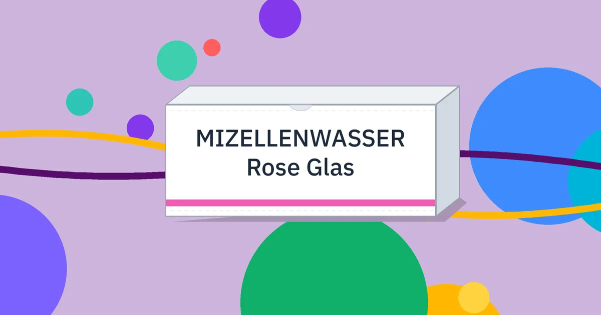 Symbolbild: Packung mit der Aufschrift MIZELLENWASSER Rose Glas (PZN 20341878) – Verfügbarkeit und Bezug in Apotheken in Frankfurt am Main