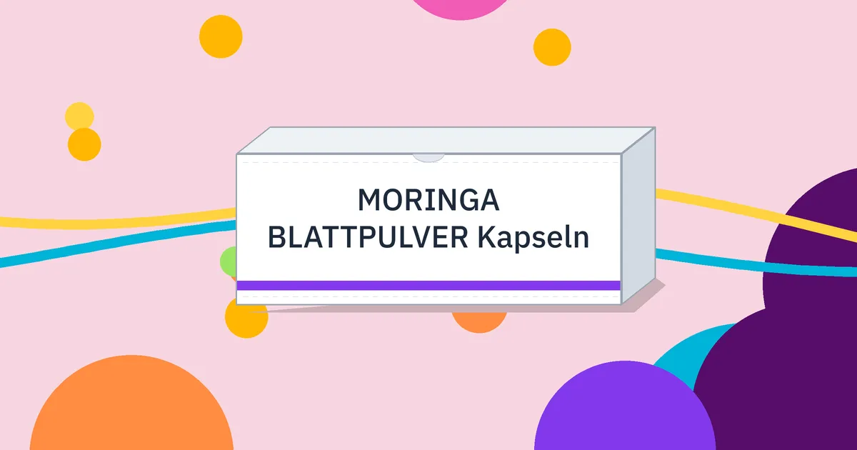 Symbolbild: Packung mit der Aufschrift MORINGA BLATTPULVER Kapseln (PZN 10054675) – Verfügbarkeit und Bezug in Apotheken in Frankfurt am Main