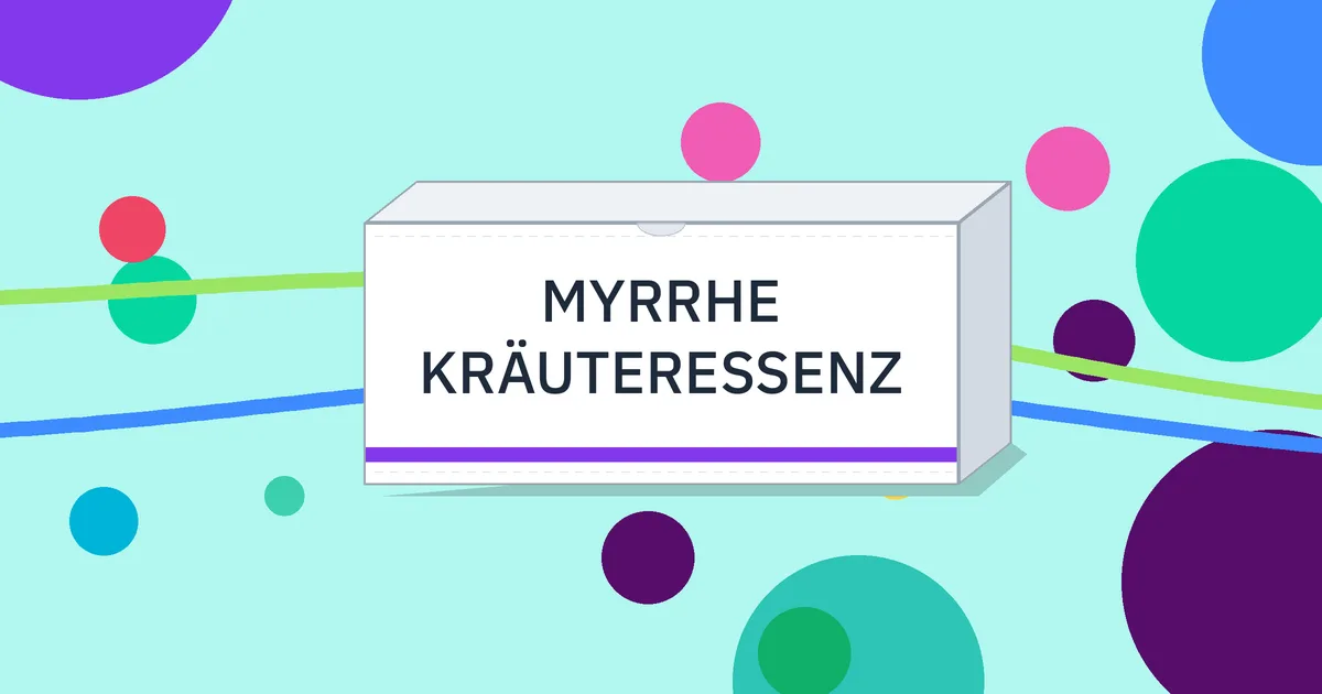 Symbolbild: Packung mit der Aufschrift MYRRHE KRÄUTERESSENZ (PZN 13819954) – Verfügbarkeit und Bezug in Apotheken in Frankfurt am Main