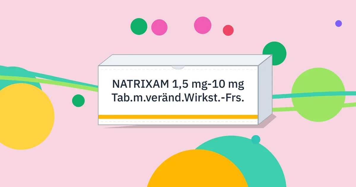 Symbolbild: Packung mit der Aufschrift NATRIXAM 1,5 mg-10 mg Tab.m.veränd.Wirkst.-Frs. (PZN 18254758) – Verfügbarkeit und Bezug in Apotheken in Frankfurt am Main