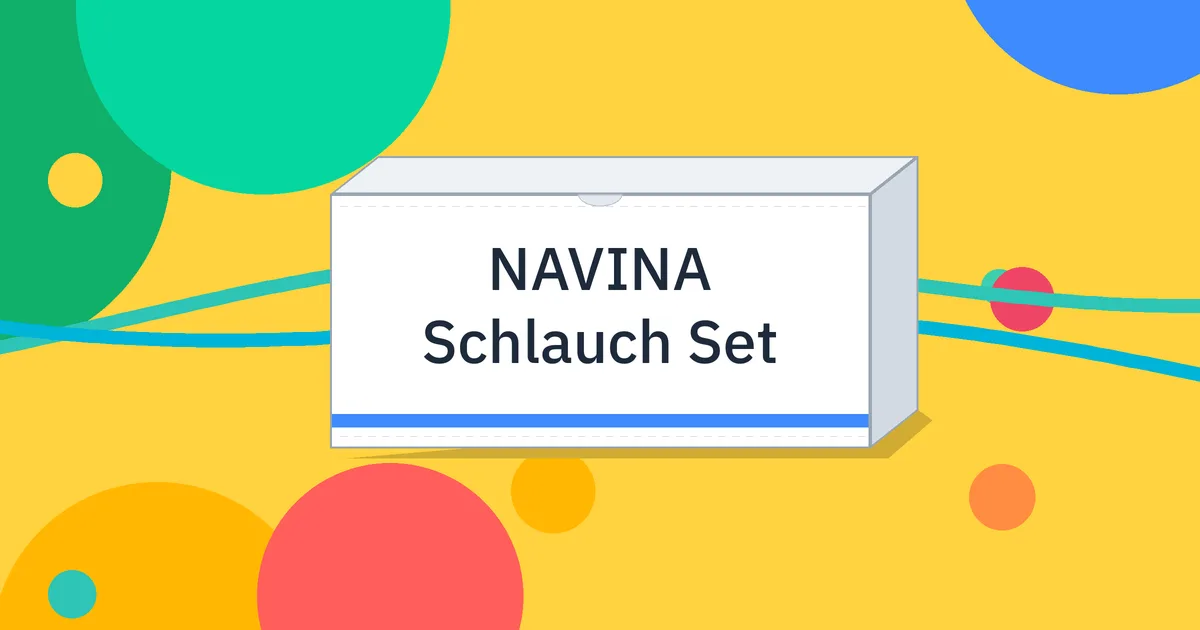 Symbolbild: Packung mit der Aufschrift NAVINA Schlauch Set (PZN 15384650) – Verfügbarkeit und Bezug in Apotheken in Frankfurt am Main