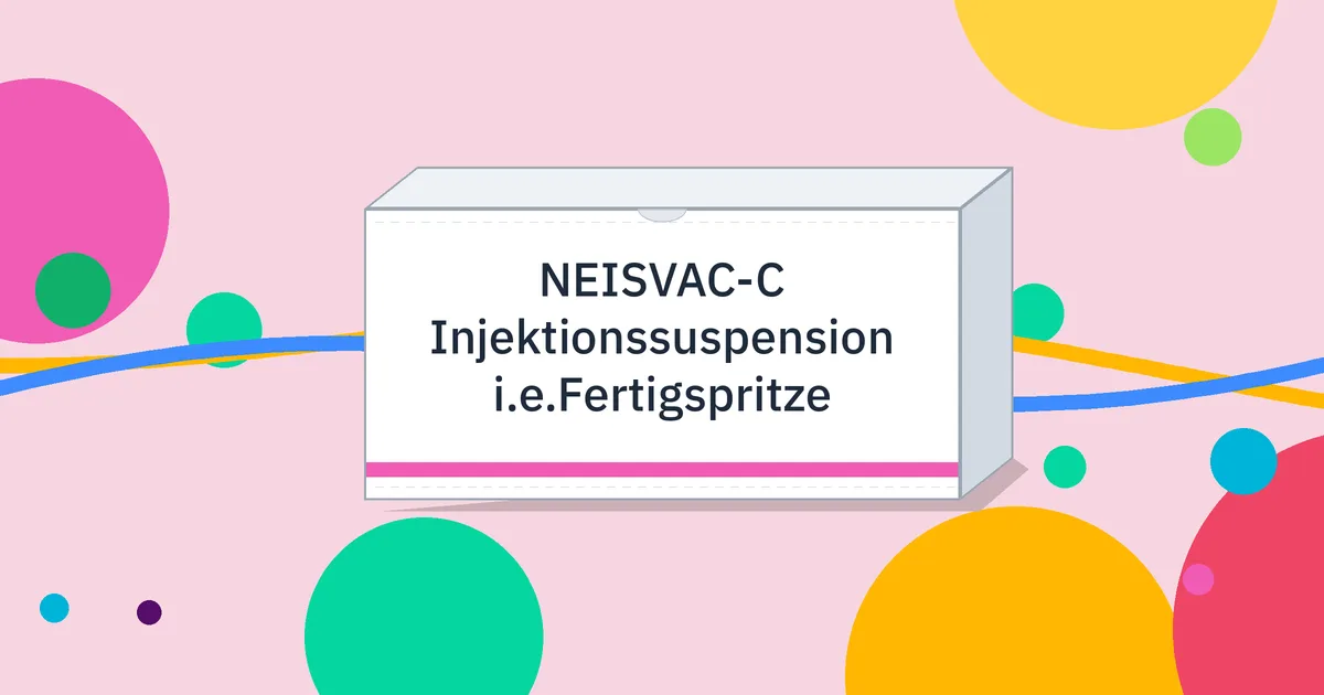 Symbolbild: Packung mit der Aufschrift NEISVAC-C Injektionssuspension i.e.Fertigspritze (PZN 05023715) – Verfügbarkeit und Bezug in Apotheken in Frankfurt am Main