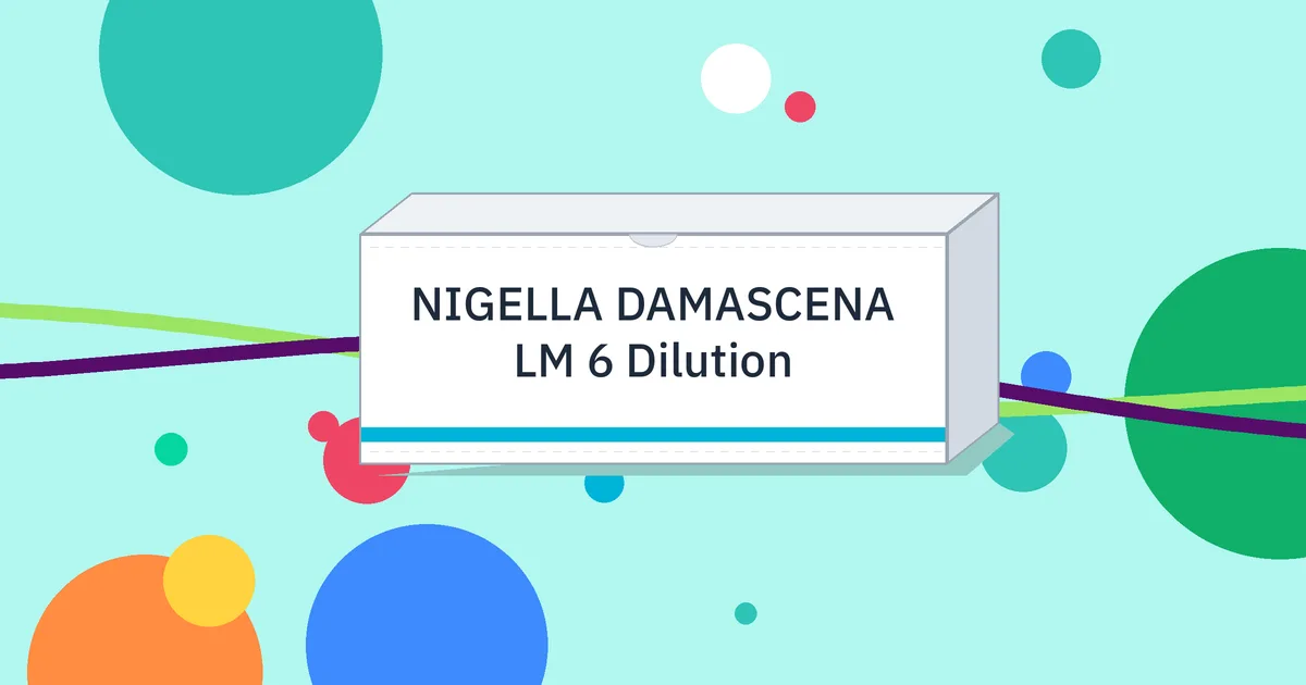 Symbolbild: Packung mit der Aufschrift NIGELLA DAMASCENA LM 6 Dilution (PZN 13618109) – Verfügbarkeit und Bezug in Apotheken in Frankfurt am Main