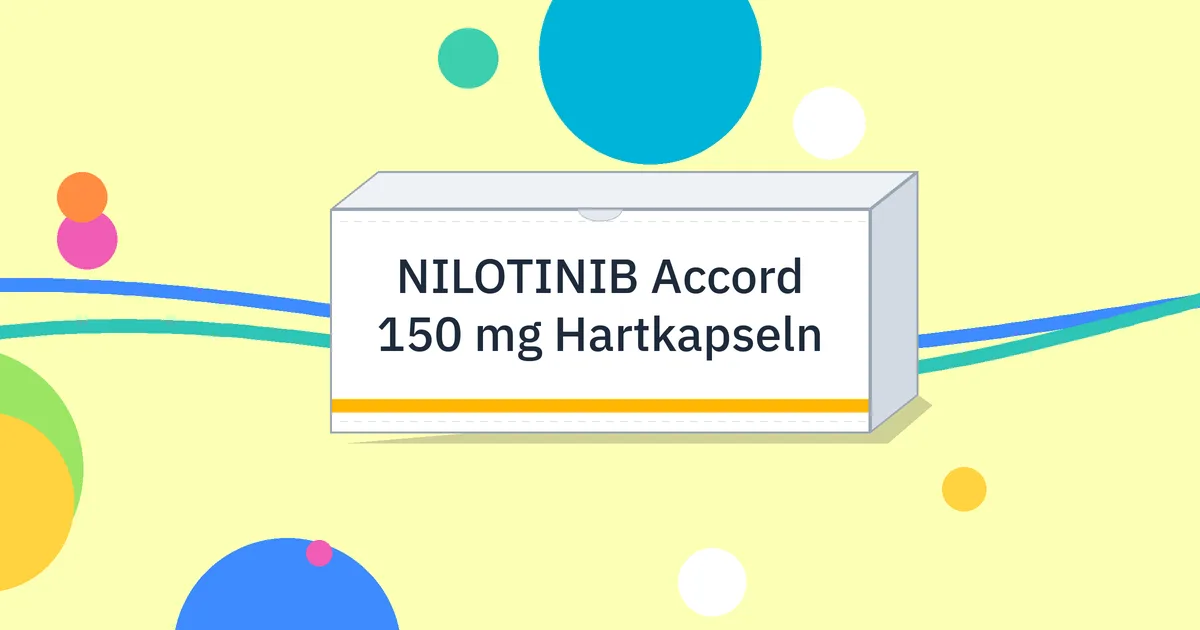 Symbolbild: Packung mit der Aufschrift NILOTINIB Accord 150 mg Hartkapseln (PZN 20054802) – Verfügbarkeit und Bezug in Apotheken in Frankfurt am Main