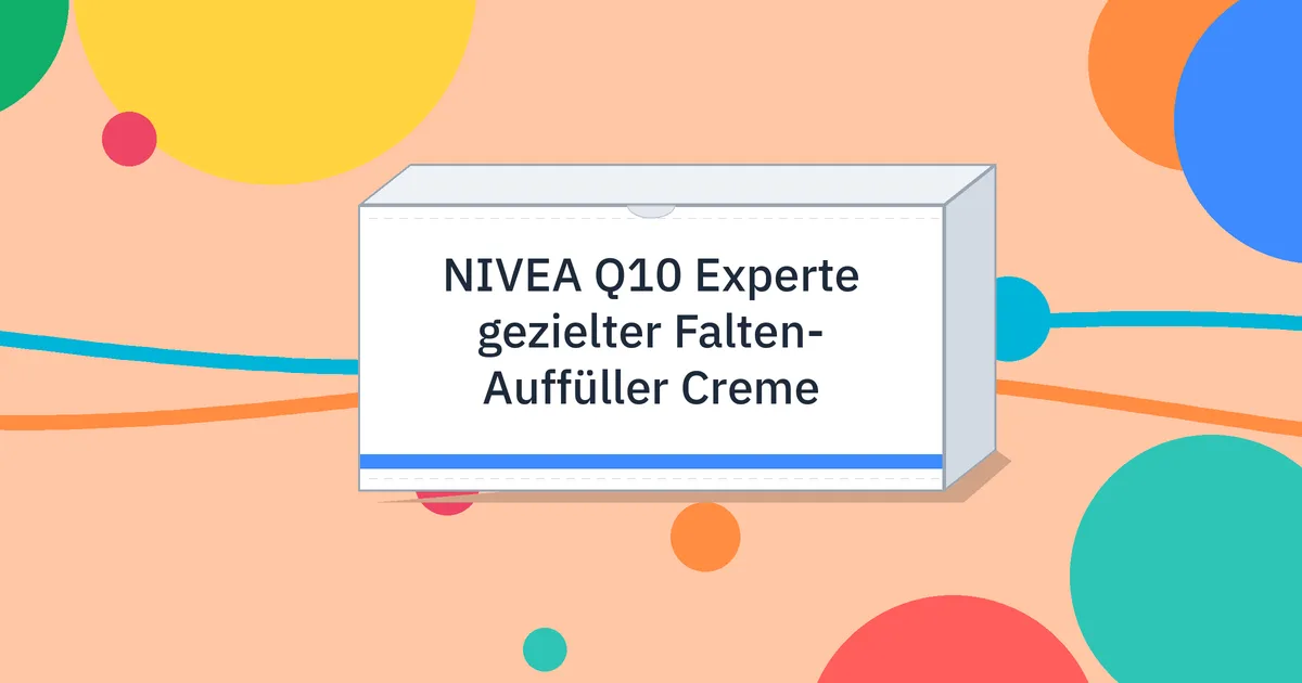 Symbolbild: Packung mit der Aufschrift NIVEA Q10 Experte gezielter Falten-Auffüller Creme (PZN 18911943) – Verfügbarkeit und Bezug in Apotheken in Frankfurt am Main