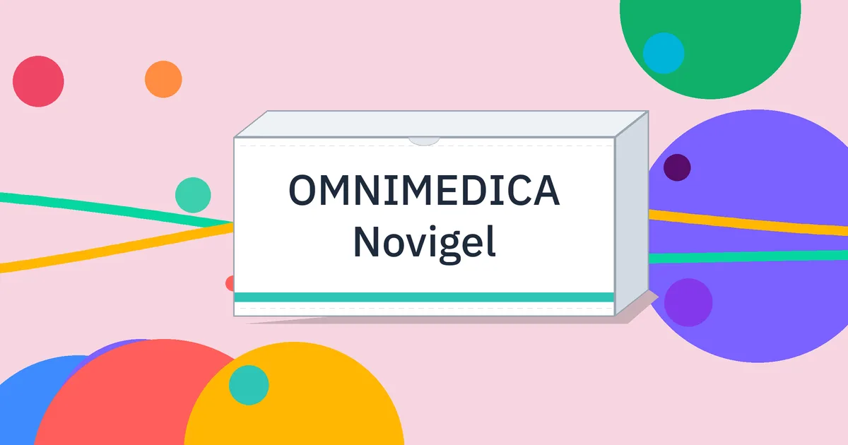 Symbolbild: Packung mit der Aufschrift OMNIMEDICA Novigel (PZN 18787265) – Verfügbarkeit und Bezug in Apotheken in Frankfurt am Main