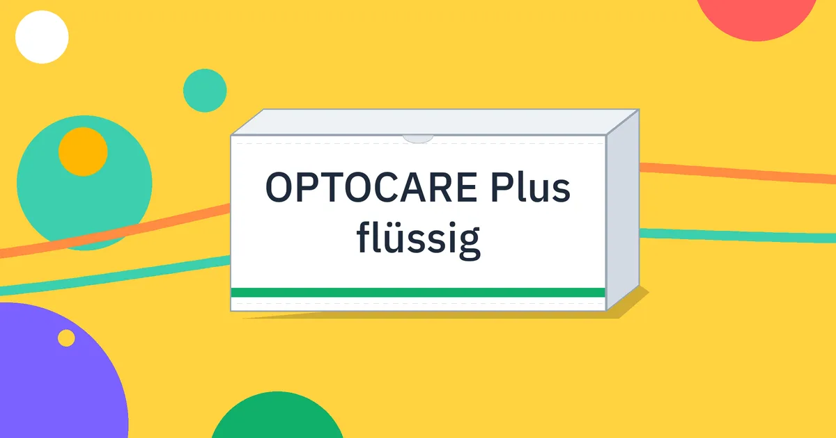 Symbolbild: Packung mit der Aufschrift OPTOCARE Plus flüssig (PZN 01028874) – Verfügbarkeit und Bezug in Apotheken in Frankfurt am Main