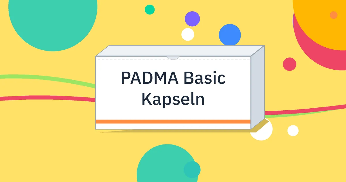 Symbolbild: Packung mit der Aufschrift PADMA Basic Kapseln (PZN 00134232) – Verfügbarkeit und Bezug in Apotheken in Frankfurt am Main