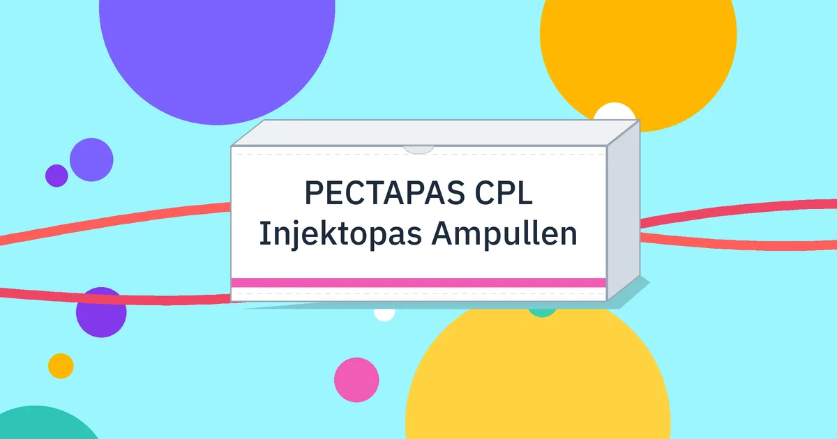 Symbolbild: Packung mit der Aufschrift PECTAPAS CPL Injektopas Ampullen (PZN 04193846) – Verfügbarkeit und Bezug in Apotheken in Frankfurt am Main