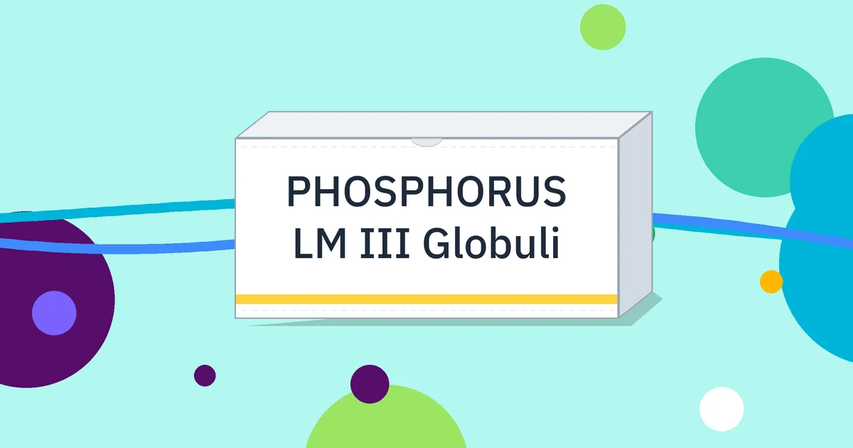 Symbolbild: Packung mit der Aufschrift PHOSPHORUS LM III Globuli (PZN 07596177) – Verfügbarkeit und Bezug in Apotheken in Frankfurt am Main