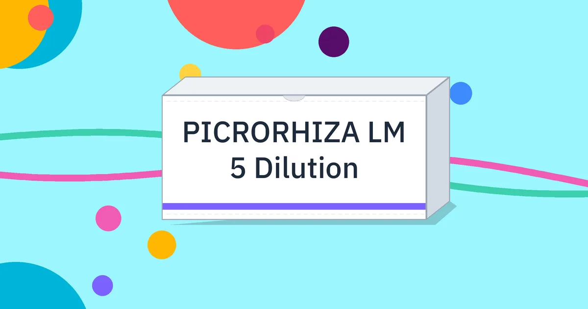 Symbolbild: Packung mit der Aufschrift PICRORHIZA LM 5 Dilution (PZN 13641491) – Verfügbarkeit und Bezug in Apotheken in Frankfurt am Main