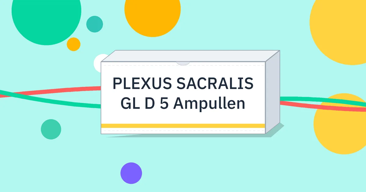 Symbolbild: Packung mit der Aufschrift PLEXUS SACRALIS GL D 5 Ampullen (PZN 04622537) – Verfügbarkeit und Bezug in Apotheken in Frankfurt am Main