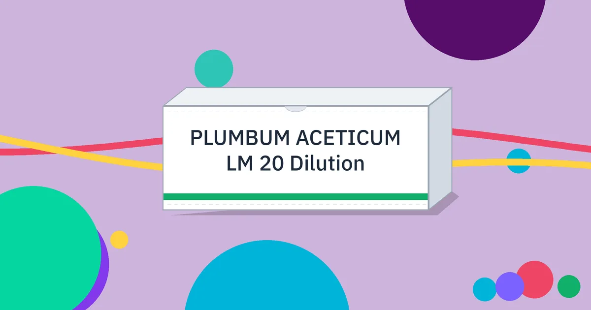 Symbolbild: Packung mit der Aufschrift PLUMBUM ACETICUM LM 20 Dilution (PZN 13038903) – Verfügbarkeit und Bezug in Apotheken in Frankfurt am Main