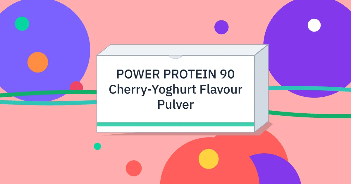 Symbolbild: Packung mit der Aufschrift POWER PROTEIN 90 Cherry-Yoghurt Flavour Pulver (PZN 09212229) – Verfügbarkeit und Bezug in Apotheken in Frankfurt am Main