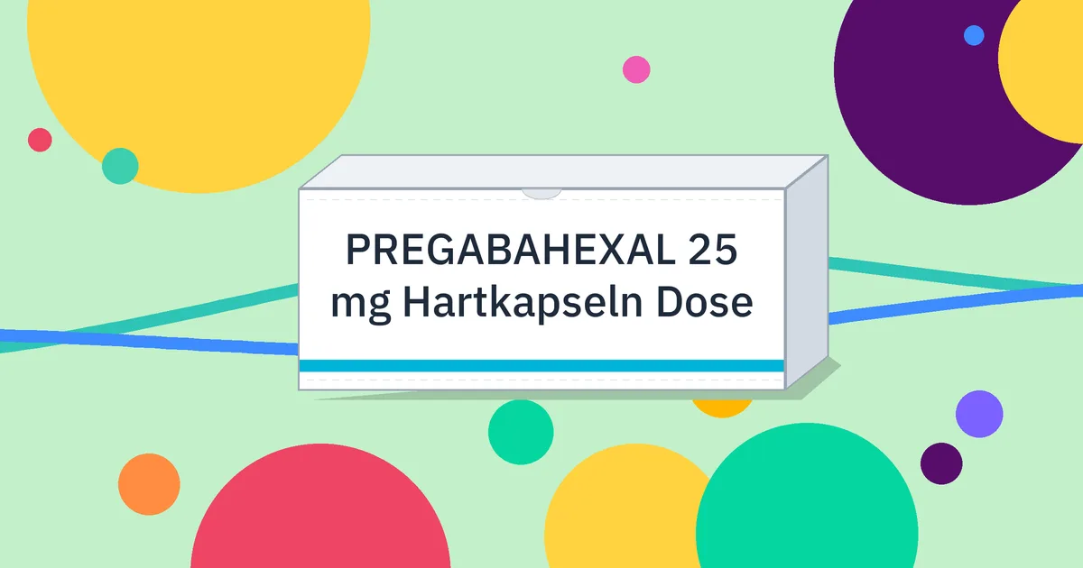 Symbolbild: Packung mit der Aufschrift PREGABAHEXAL 25 mg Hartkapseln Dose (PZN 19450562) – Verfügbarkeit und Bezug in Apotheken in Frankfurt am Main