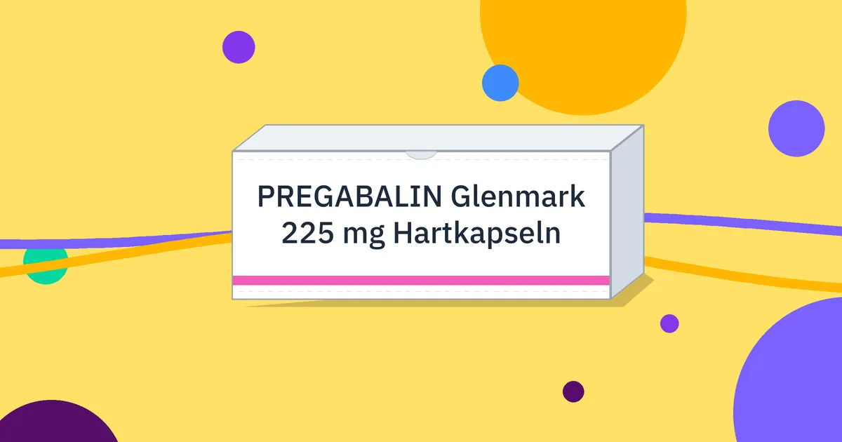 Symbolbild: Packung mit der Aufschrift PREGABALIN Glenmark 225 mg Hartkapseln (PZN 17536839) – Verfügbarkeit und Bezug in Apotheken in Frankfurt am Main