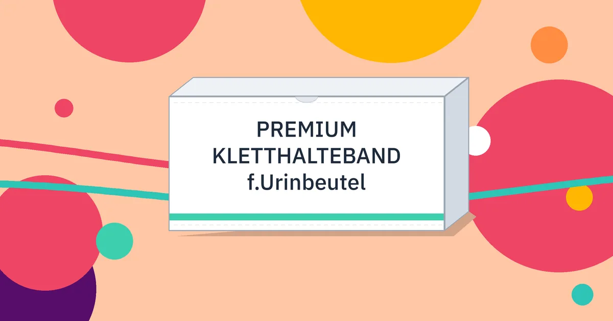 Symbolbild: Packung mit der Aufschrift PREMIUM KLETTHALTEBAND f.Urinbeutel (PZN 06906196) – Verfügbarkeit und Bezug in Apotheken in Frankfurt am Main