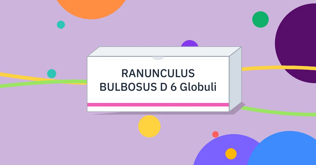 Symbolbild: Packung mit der Aufschrift RANUNCULUS BULBOSUS D 6 Globuli (PZN 04233830) – Verfügbarkeit und Bezug in Apotheken in Frankfurt am Main