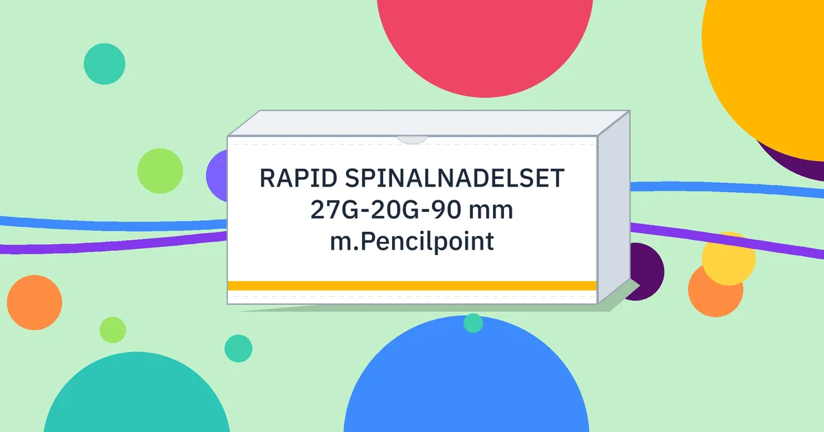 Symbolbild: Packung mit der Aufschrift RAPID SPINALNADELSET 27G-20G-90 mm m.Pencilpoint (PZN 09216138) – Verfügbarkeit und Bezug in Apotheken in Frankfurt am Main