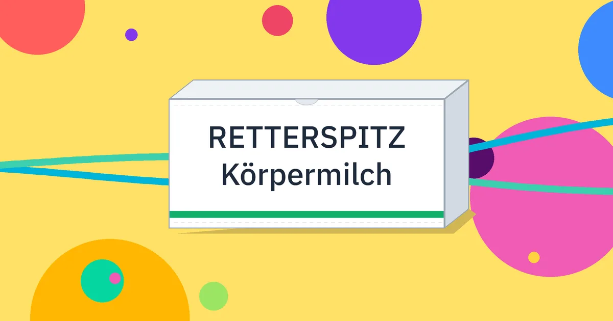 Symbolbild: Packung mit der Aufschrift RETTERSPITZ Körpermilch (PZN 09702896) – Verfügbarkeit und Bezug in Apotheken in Frankfurt am Main