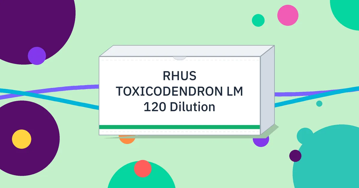 Symbolbild: Packung mit der Aufschrift RHUS TOXICODENDRON LM 120 Dilution (PZN 13053914) – Verfügbarkeit und Bezug in Apotheken in Frankfurt am Main