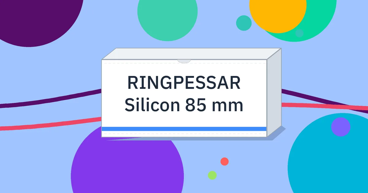 Symbolbild: Packung mit der Aufschrift RINGPESSAR Silicon 85 mm (PZN 07702455) – Verfügbarkeit und Bezug in Apotheken in Frankfurt am Main