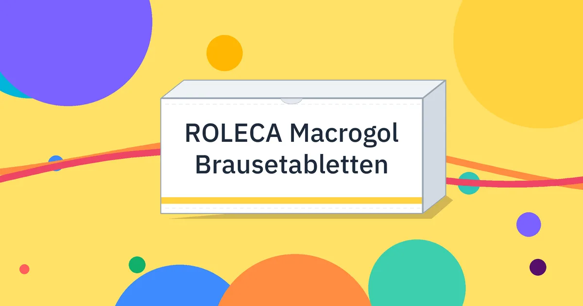 Symbolbild: Packung mit der Aufschrift ROLECA Macrogol Brausetabletten (PZN 20298823) – Verfügbarkeit und Bezug in Apotheken in Frankfurt am Main