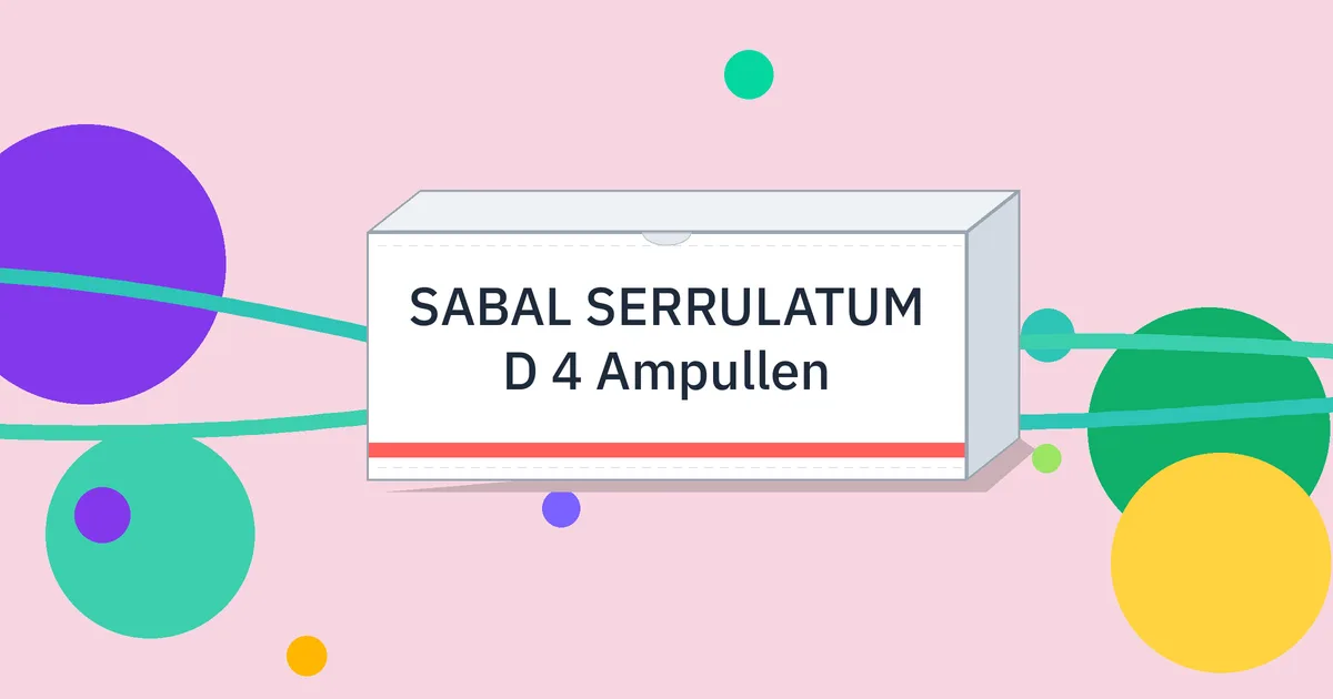 Symbolbild: Packung mit der Aufschrift SABAL SERRULATUM D 4 Ampullen (PZN 11708021) – Verfügbarkeit und Bezug in Apotheken in Frankfurt am Main