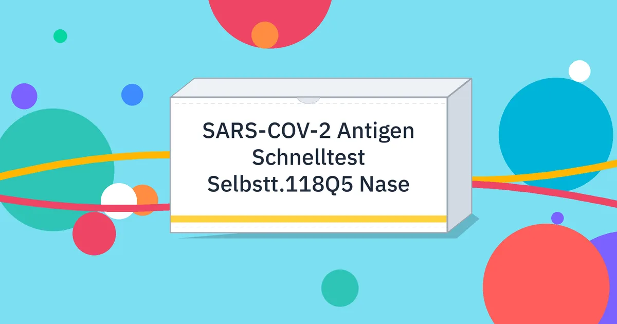 Symbolbild: Packung mit der Aufschrift SARS-COV-2 Antigen Schnelltest Selbstt.118Q5 Nase (PZN 17522027) – Verfügbarkeit und Bezug in Apotheken in Frankfurt am Main