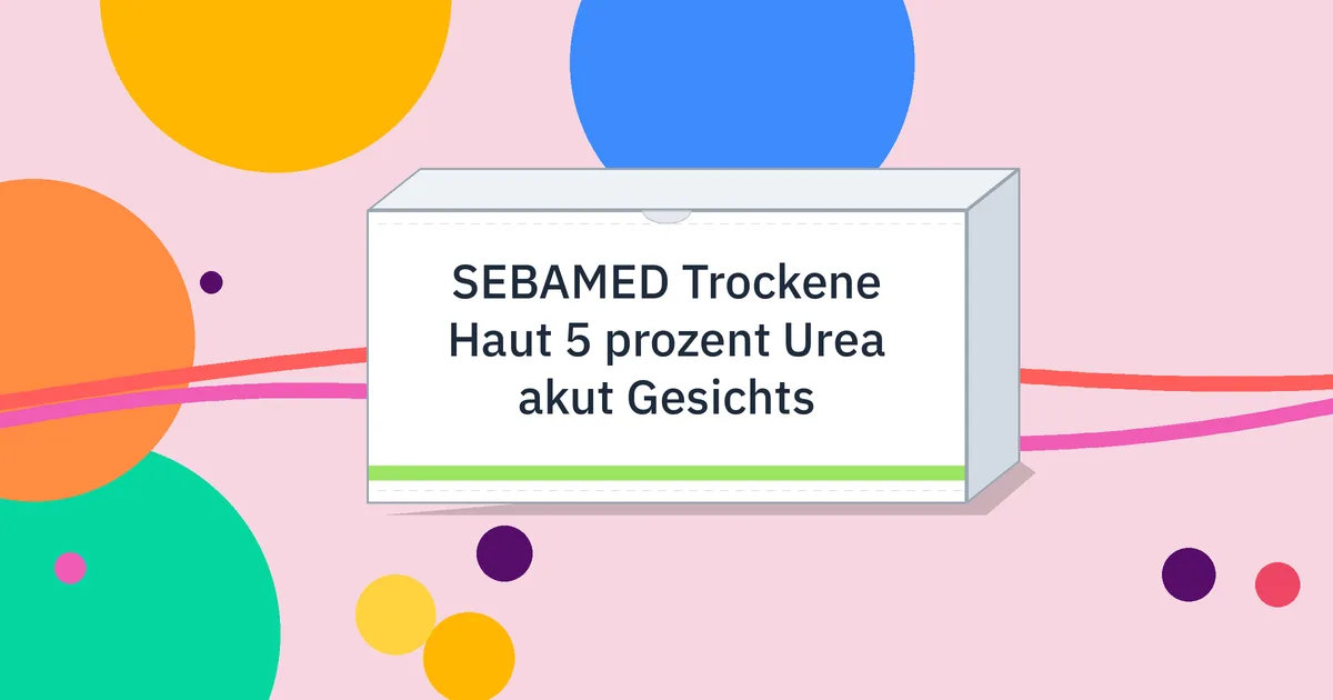 Symbolbild: Packung mit der Aufschrift SEBAMED Trockene Haut 5 prozent Urea akut Gesichts (PZN 05390359) – Verfügbarkeit und Bezug in Apotheken in Frankfurt am Main