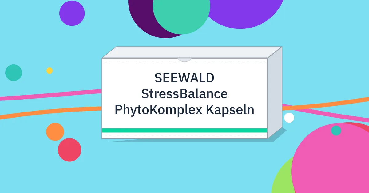 Symbolbild: Packung mit der Aufschrift SEEWALD StressBalance PhytoKomplex Kapseln (PZN 19545570) – Verfügbarkeit und Bezug in Apotheken in Frankfurt am Main