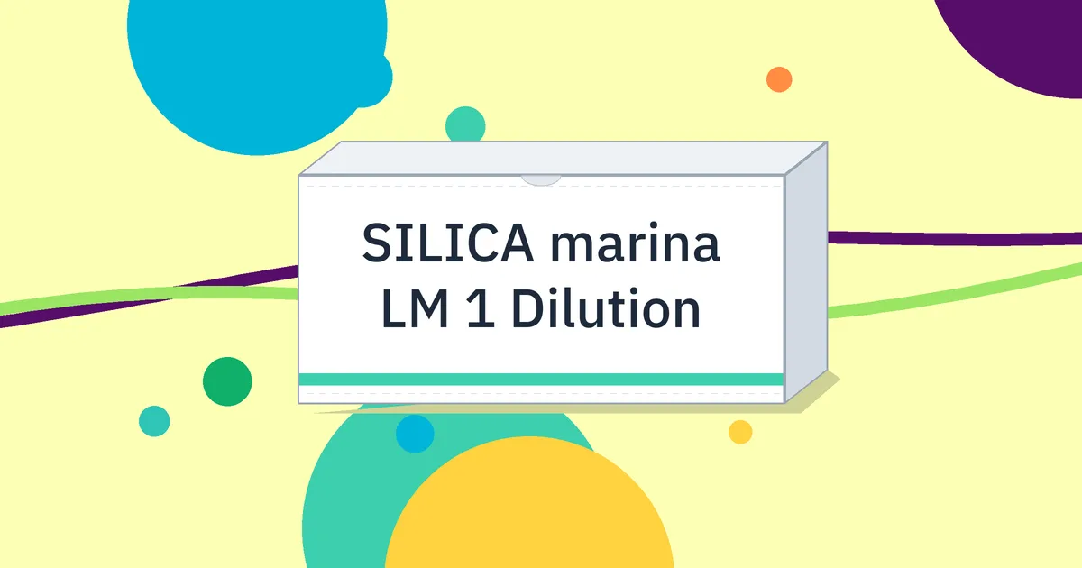 Symbolbild: Packung mit der Aufschrift SILICA marina LM 1 Dilution (PZN 13189588) – Verfügbarkeit und Bezug in Apotheken in Frankfurt am Main