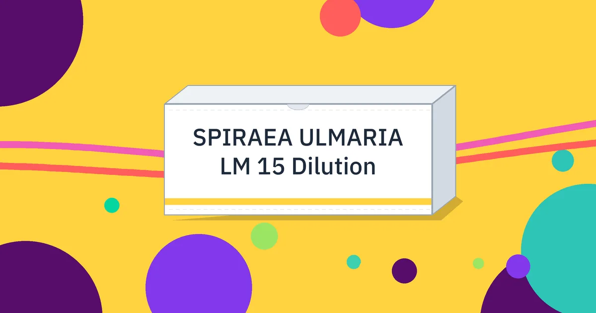 Symbolbild: Packung mit der Aufschrift SPIRAEA ULMARIA LM 15 Dilution (PZN 13196105) – Verfügbarkeit und Bezug in Apotheken in Frankfurt am Main