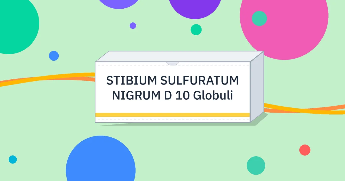 Symbolbild: Packung mit der Aufschrift STIBIUM SULFURATUM NIGRUM D 10 Globuli (PZN 01067325) – Verfügbarkeit und Bezug in Apotheken in Frankfurt am Main