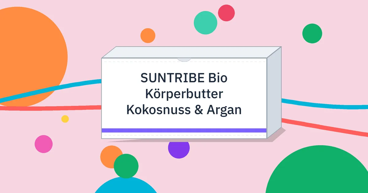 Symbolbild: Packung mit der Aufschrift SUNTRIBE Bio Körperbutter Kokosnuss & Argan (PZN 15995796) – Verfügbarkeit und Bezug in Apotheken in Frankfurt am Main