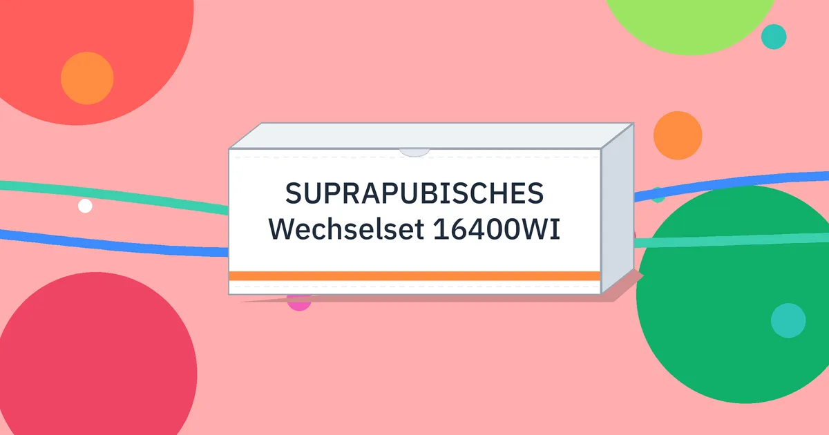 Symbolbild: Packung mit der Aufschrift SUPRAPUBISCHES Wechselset 16400WI (PZN 04154622) – Verfügbarkeit und Bezug in Apotheken in Frankfurt am Main